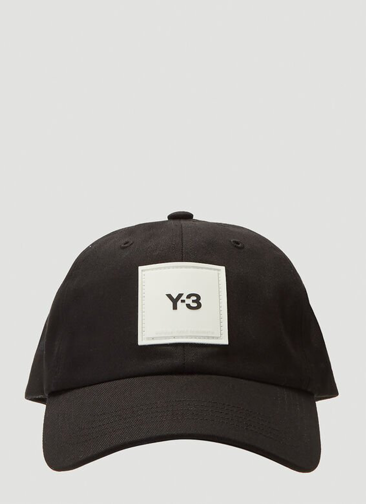 Y-3 Square Label Baseball Cap In Black | WHAT’S ON THE STAR?