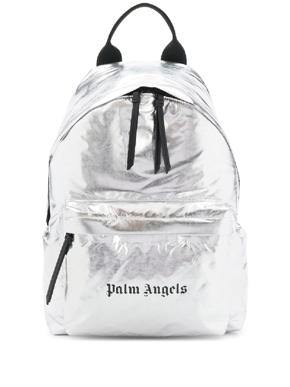 Palm Angels Backpack In Silver Color With Logo Print | WHAT’S ON THE STAR?