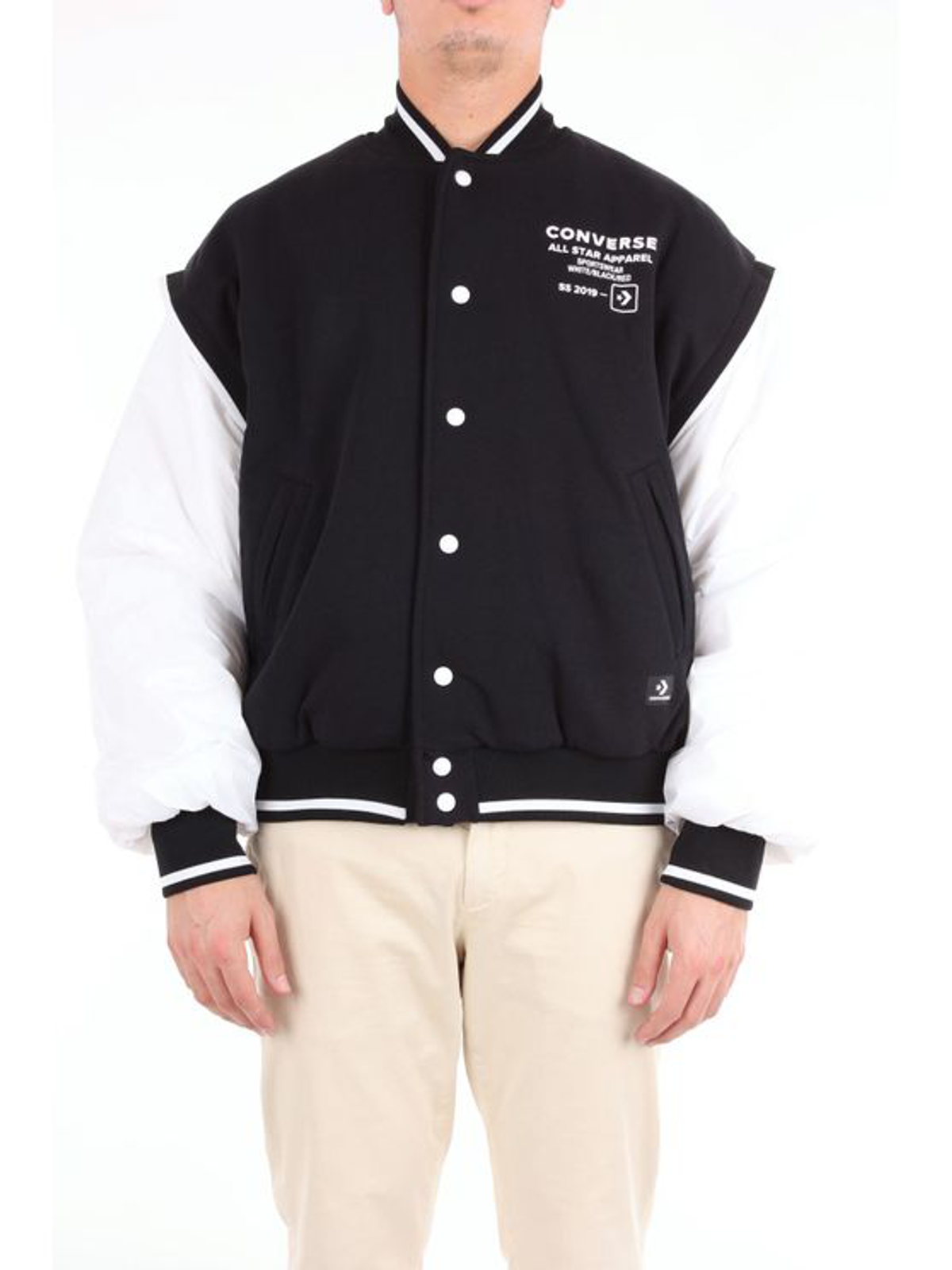 Converse Converse Jackets Bomber Men Black And White | WHAT’S ON THE STAR?