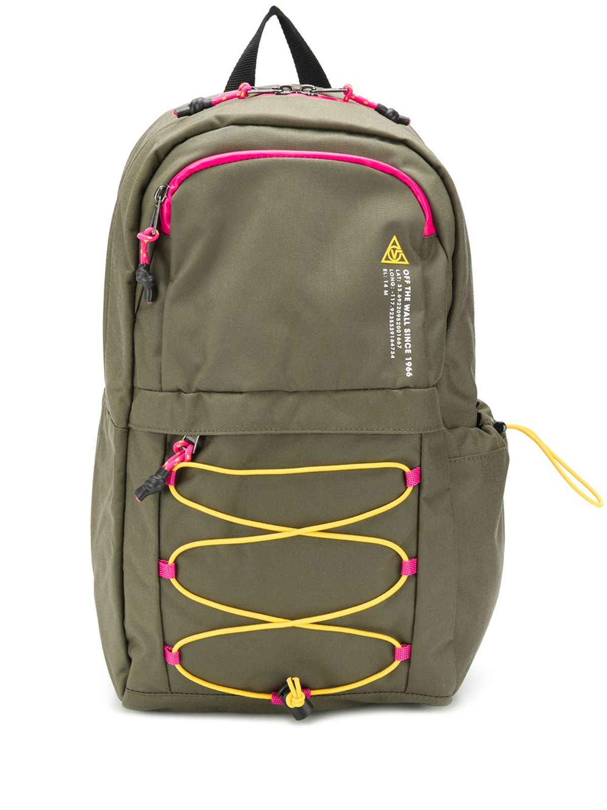 Vans Multi-pocket Logo Backpack In Green | WHAT’S ON THE STAR?