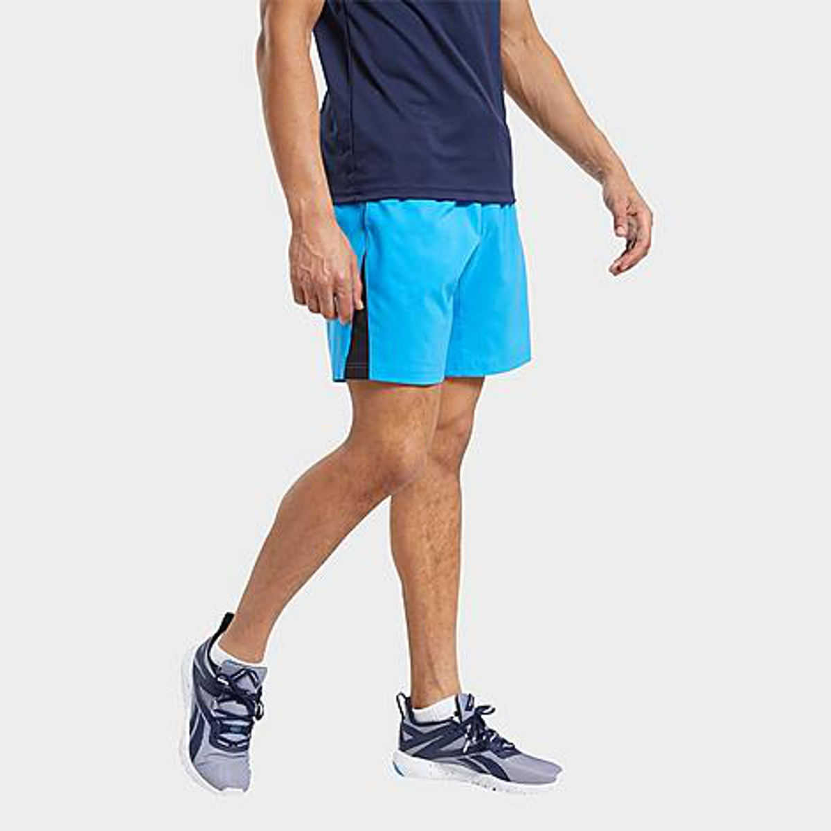 Reebok Reebok Men's Workout Ready Shorts In Blue | WHAT’S ON THE STAR?