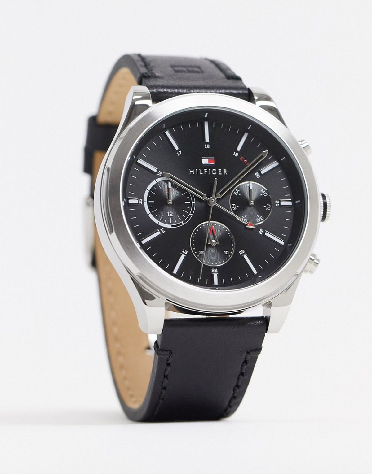 Tommy Hilfiger Sunray Black Leather Watch 1791740 | WHAT’S ON THE STAR?