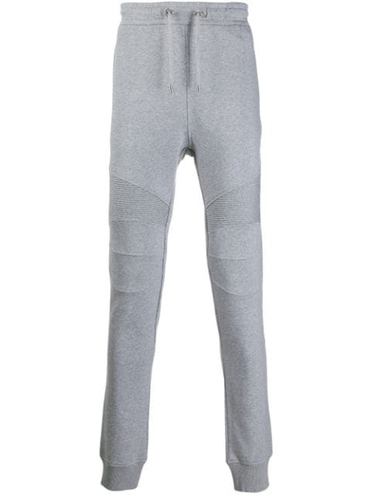 Balmain Cotton Jersey Biker Sweatpants In Grey | WHAT’S ON THE STAR?