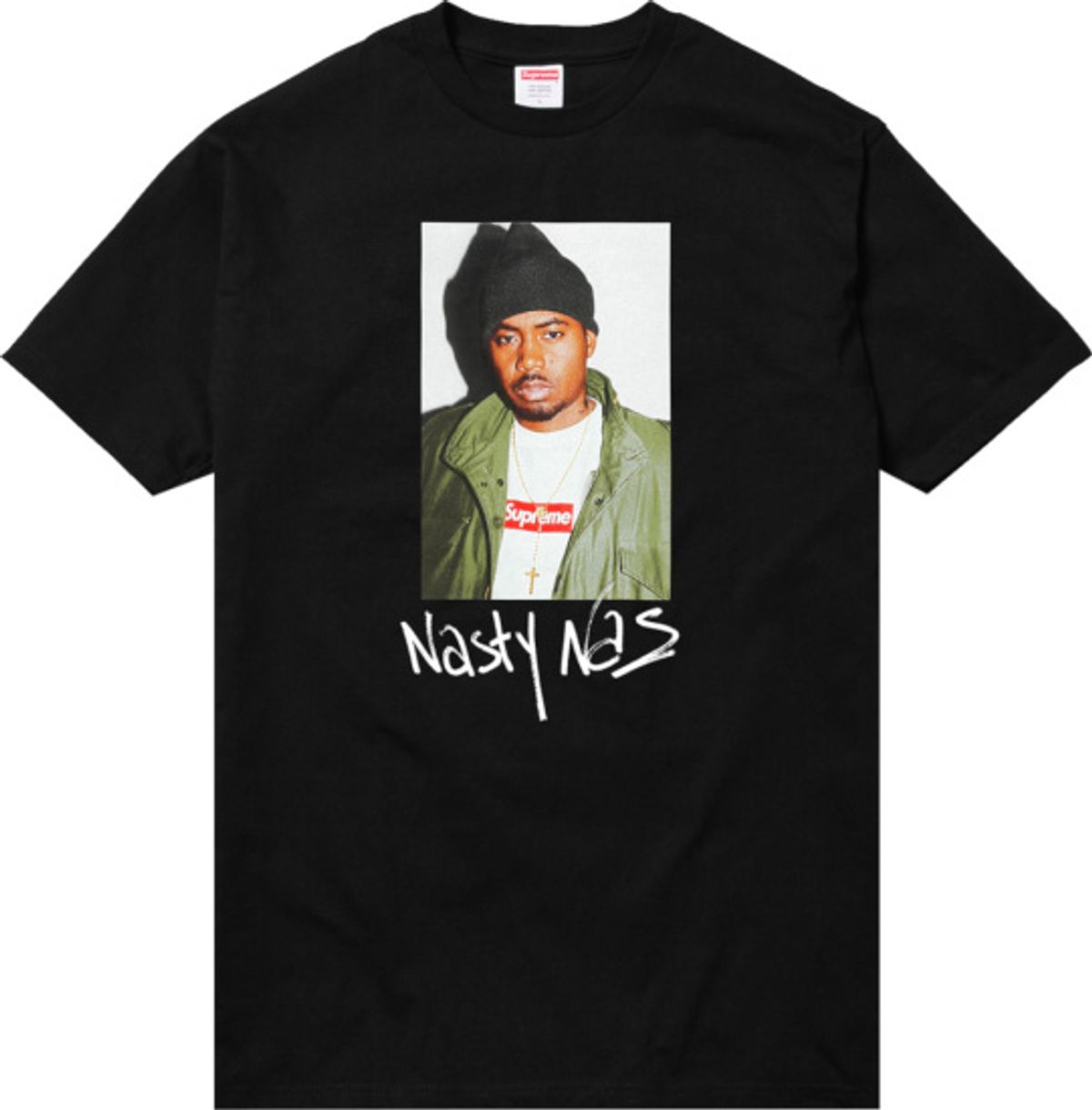 Supreme Black Nas T-Shirt | WHAT’S ON THE STAR?