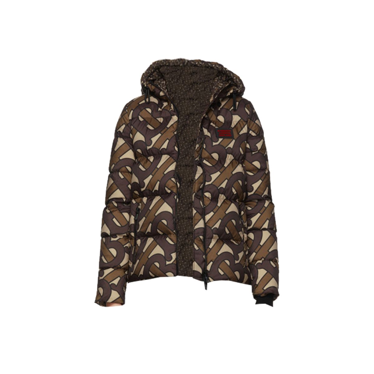 Burberry Brown Monogram Puffer Down Leith Jacket | WHAT’S ON THE STAR?