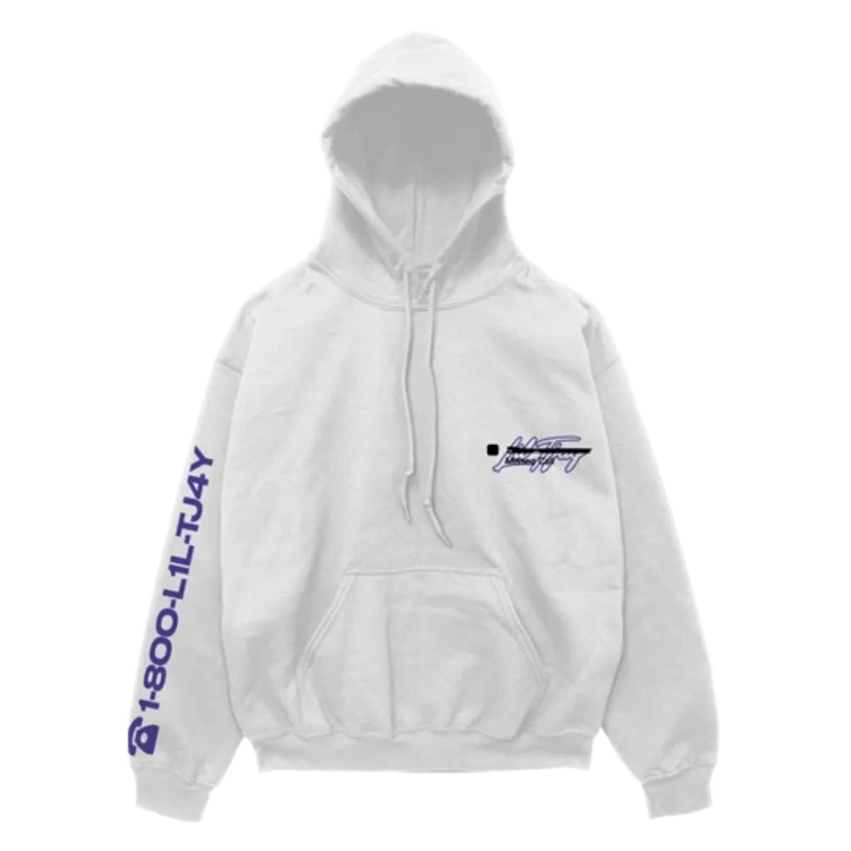 Lil Tjay Merch Calling My Phone Hoodie White | WHAT’S ON THE STAR?