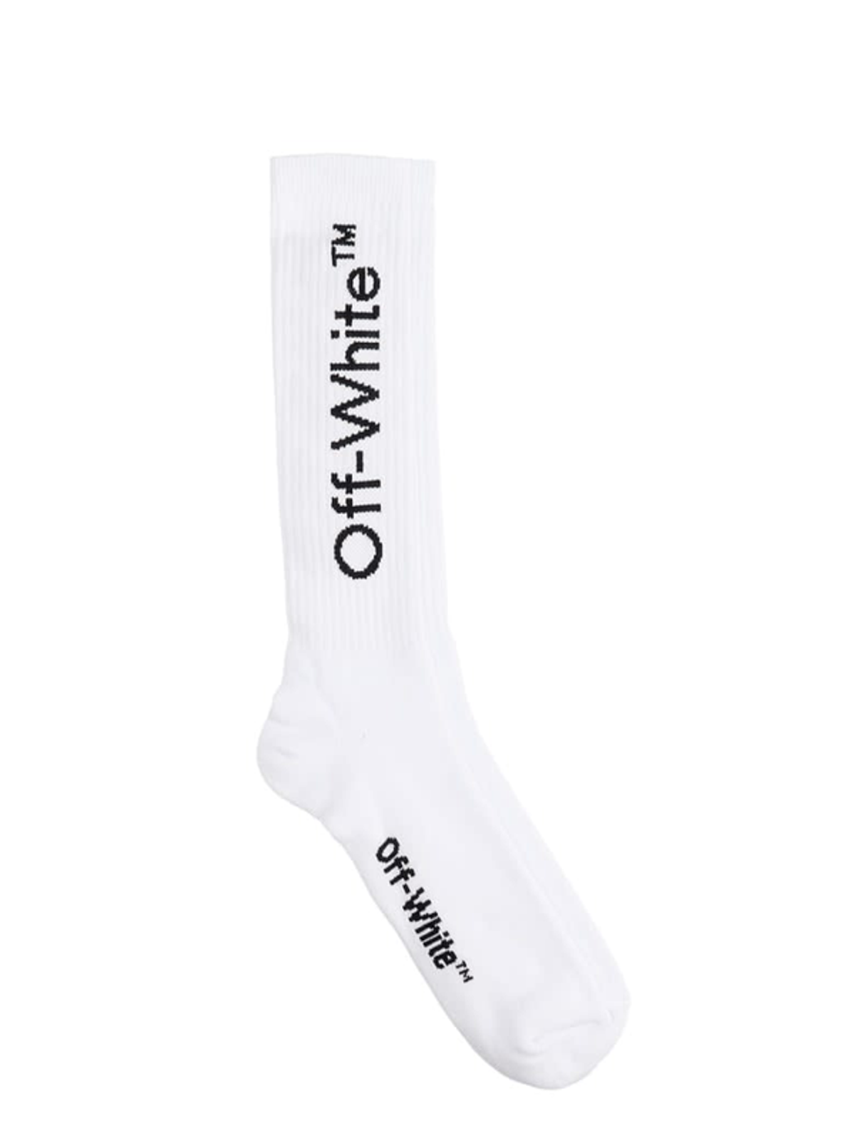 Off-White Diagonal Striped White Black Socks | WHAT’S ON THE STAR?
