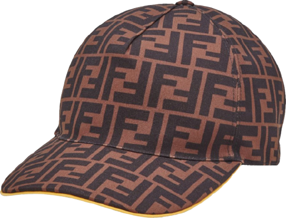 Fendi Logo Print Brown Cap | WHAT’S ON THE STAR?