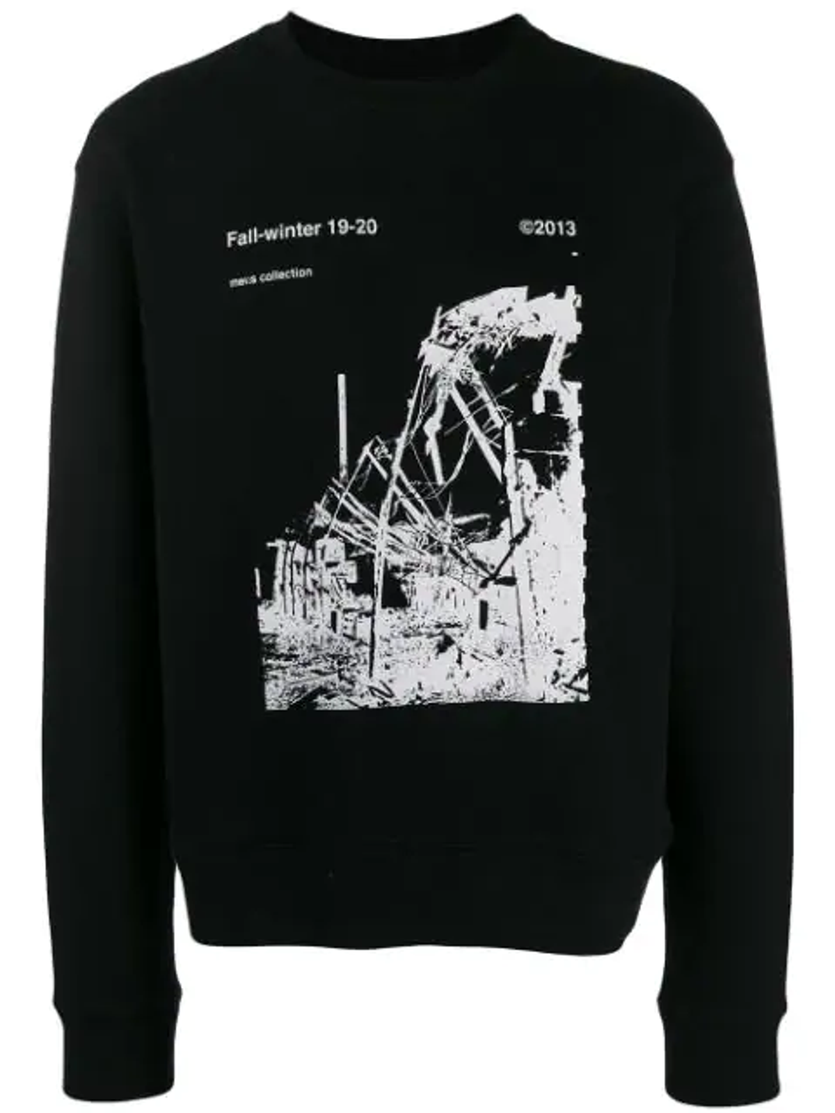 Off-White Ruined Factory Graphic Crewneck Sweatshirt | WHAT’S ON THE STAR?