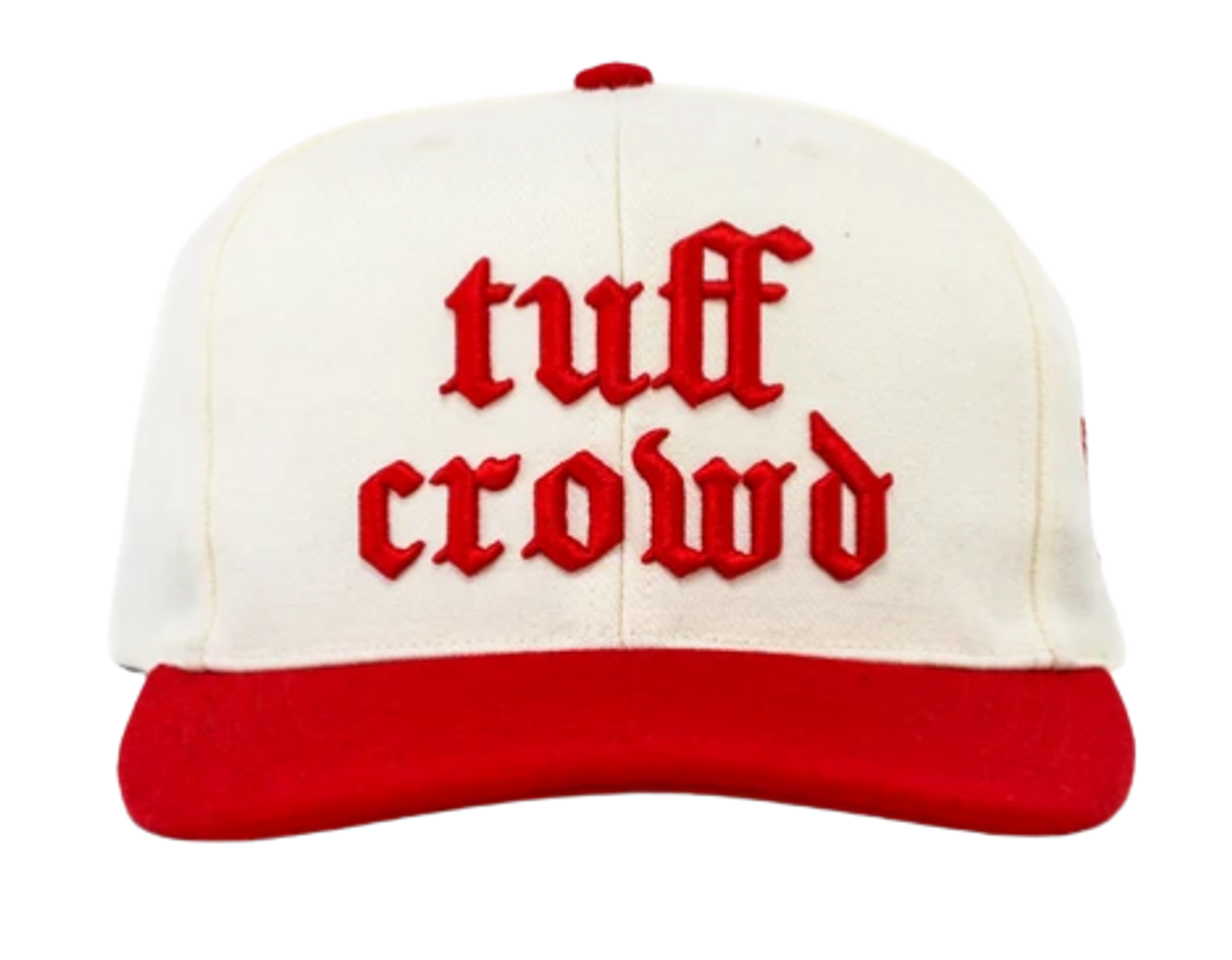 Tuff Crowd Old English White Cap | WHAT’S ON THE STAR?