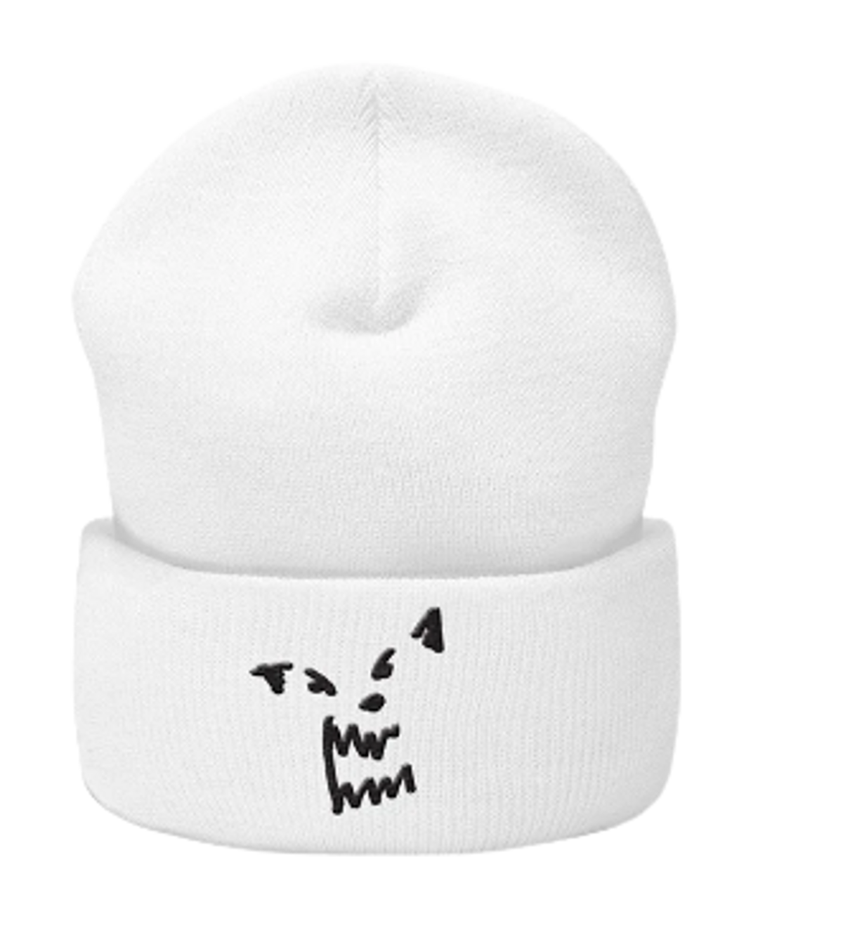 Russ Merch White Wolf Beanie | WHAT’S ON THE STAR?