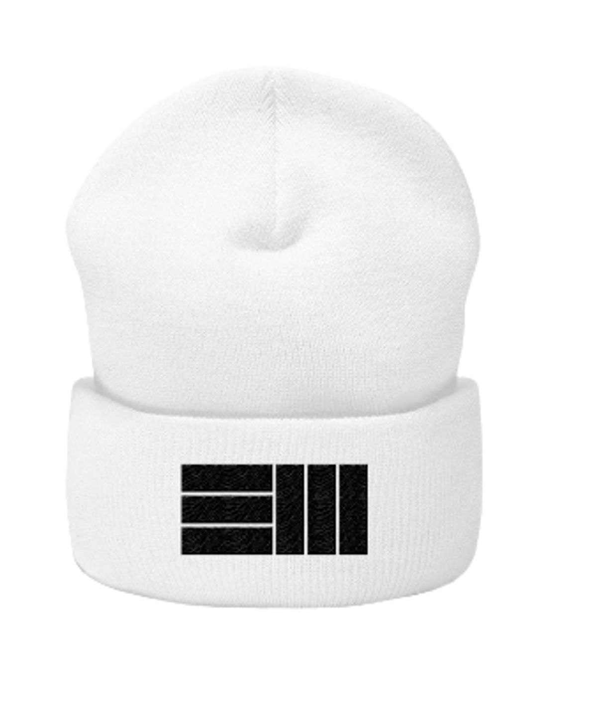Russ Merch White Em Beanie | WHAT’S ON THE STAR?