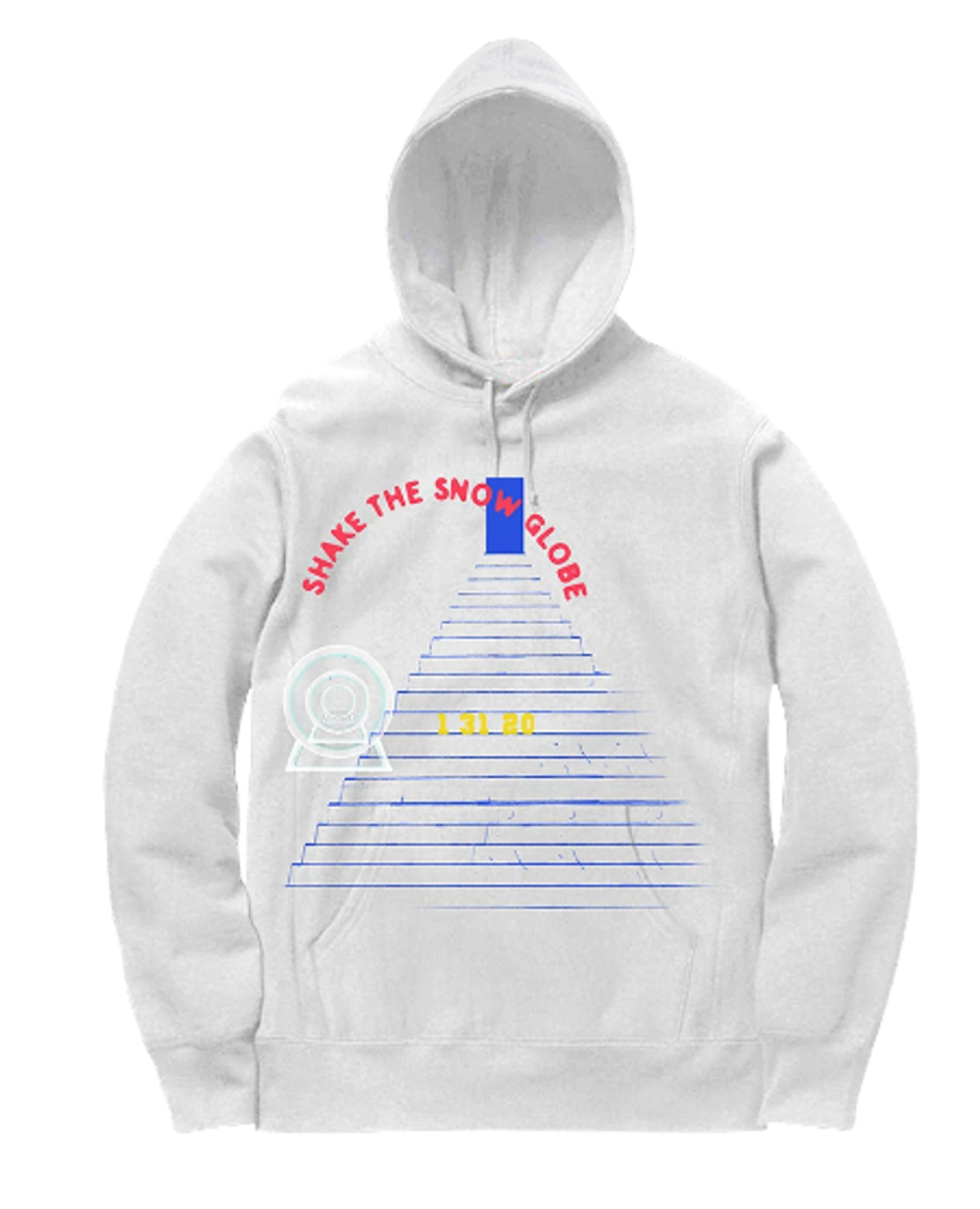 Russ Merch Stairway White Hoodie | WHAT’S ON THE STAR?
