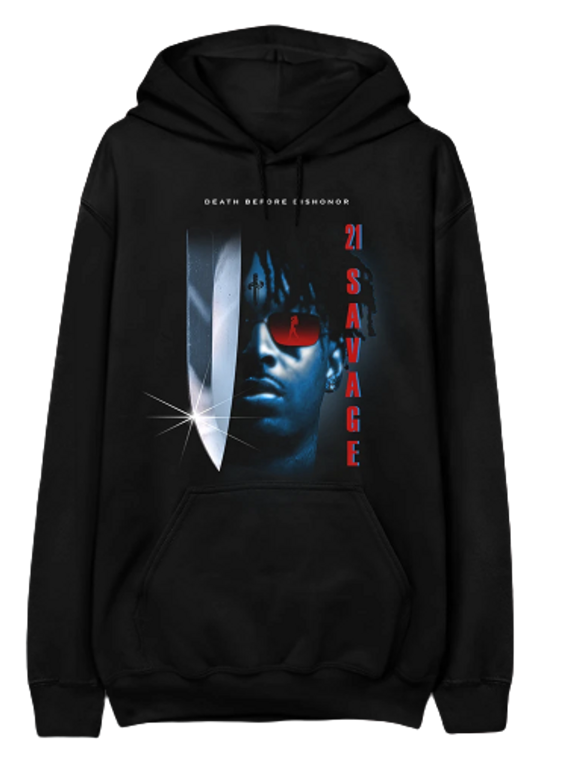 21 Savage Merch Nightmare Black Hoodie | WHAT’S ON THE STAR?