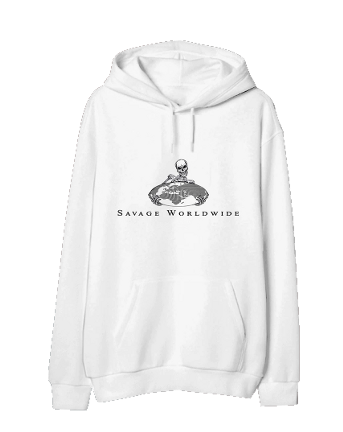 21 Savage Merch Savage Worldwide White Hoodie | WHAT’S ON THE STAR?