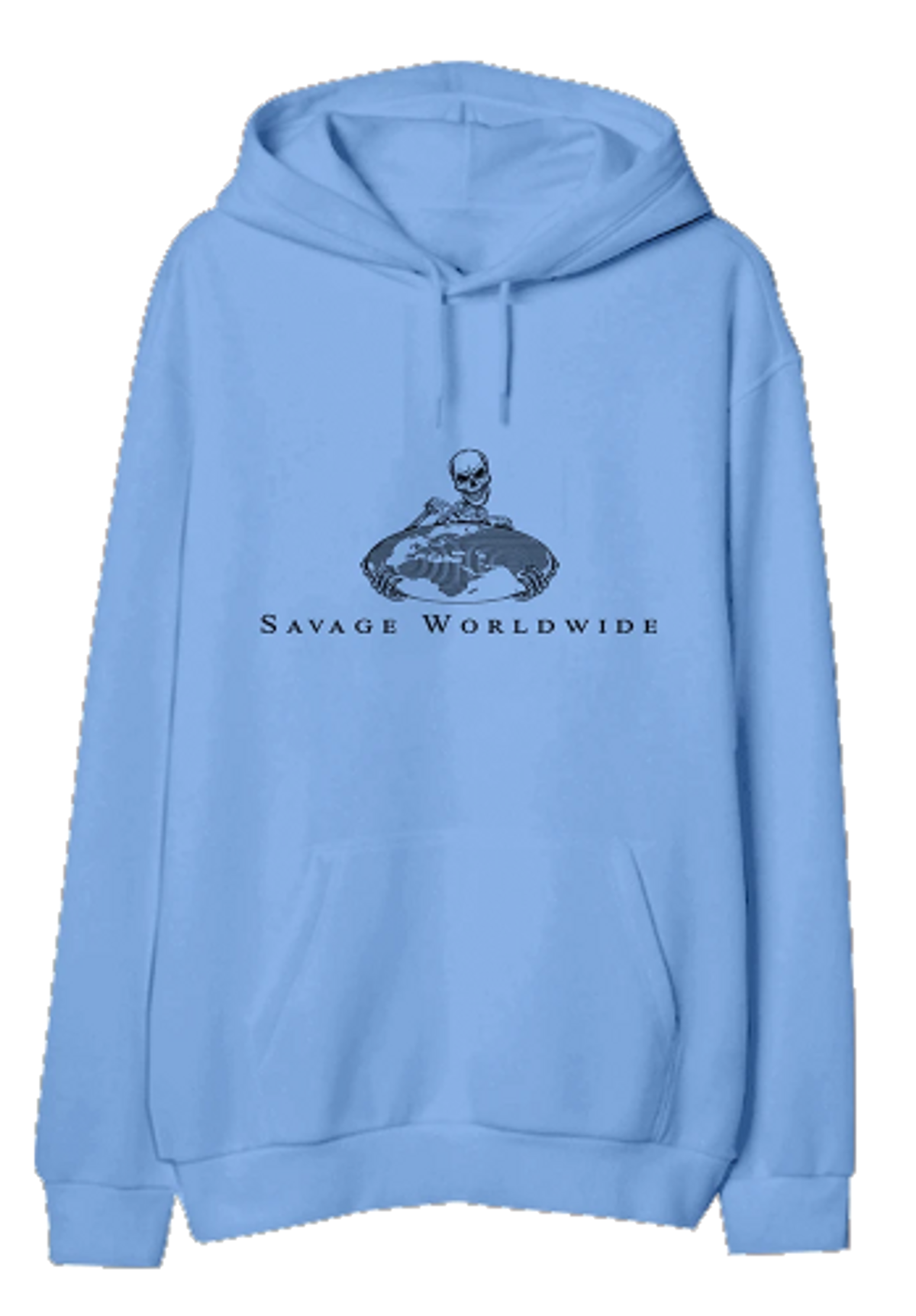 21 Savage Merch Savage Worldwide Blue Hoodie | WHAT’S ON THE STAR?