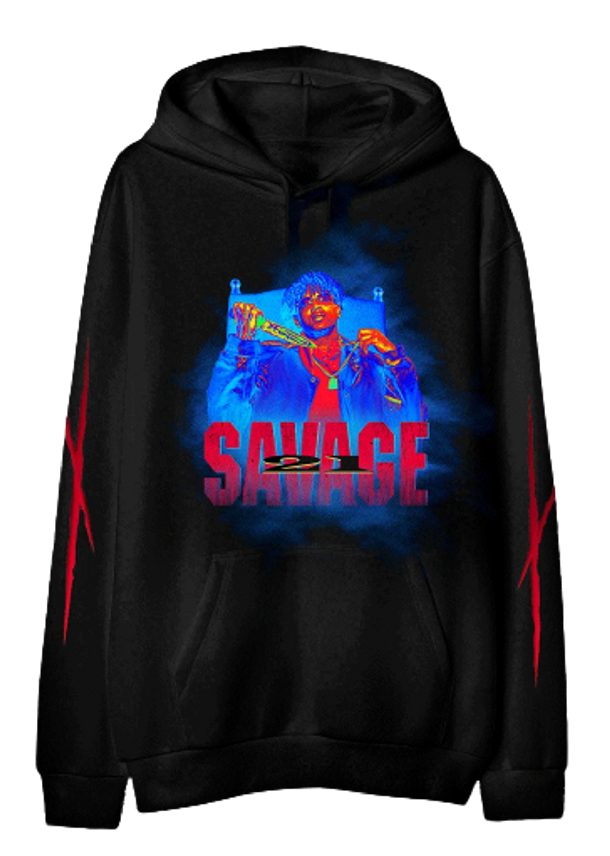 21 Savage Merch King Black Hoodie | WHAT’S ON THE STAR?