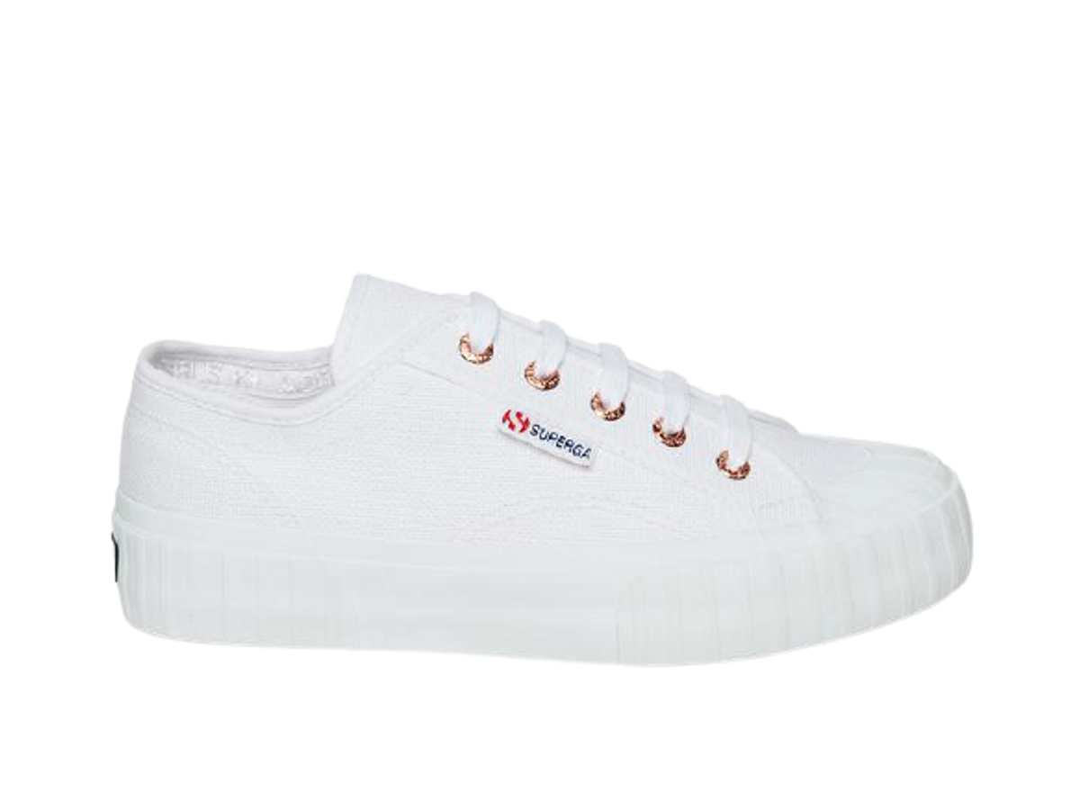 Superga 2630 Stripe White Sneakers | WHAT’S ON THE STAR?
