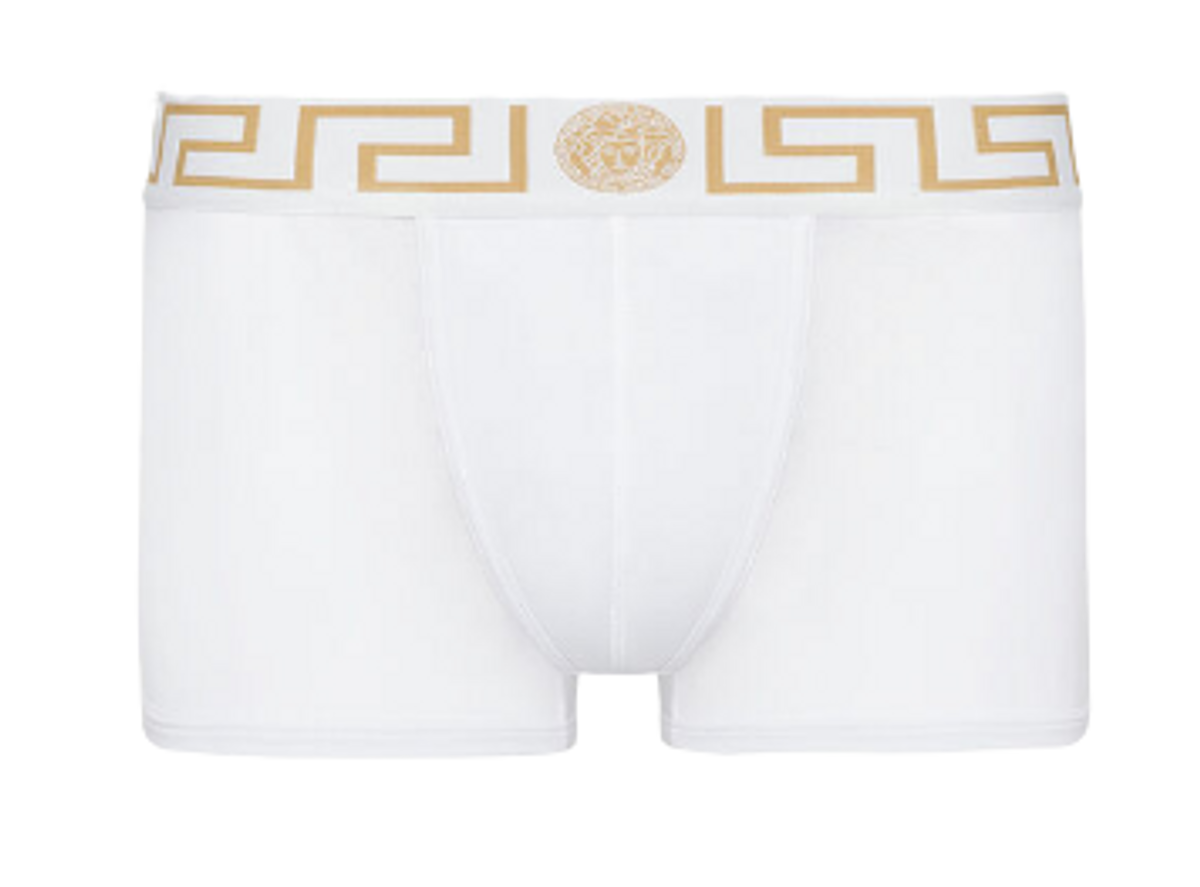 Versace Greca Border Low Rise Trunks | WHAT’S ON THE STAR?