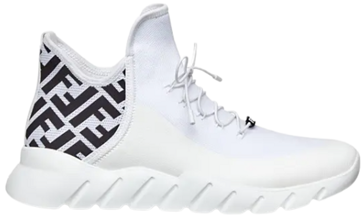 Fendi White Tech Mesh High Tops Sneakers | WHAT’S ON THE STAR?