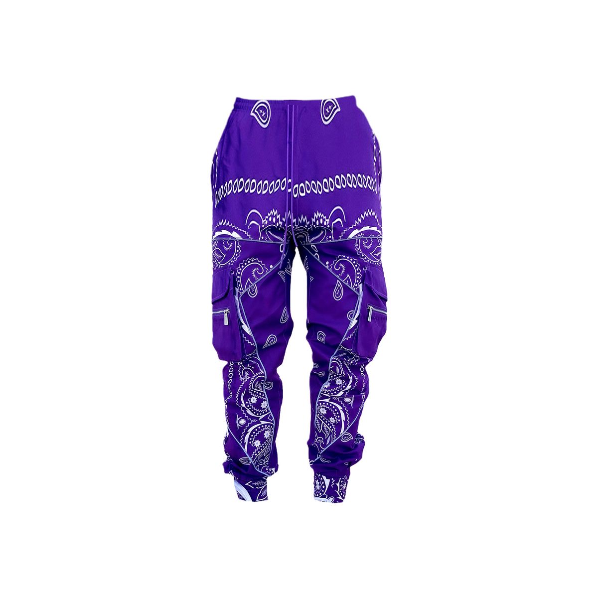 Guapi Electric Purple Paisley Cargo Pants | WHAT’S ON THE STAR?