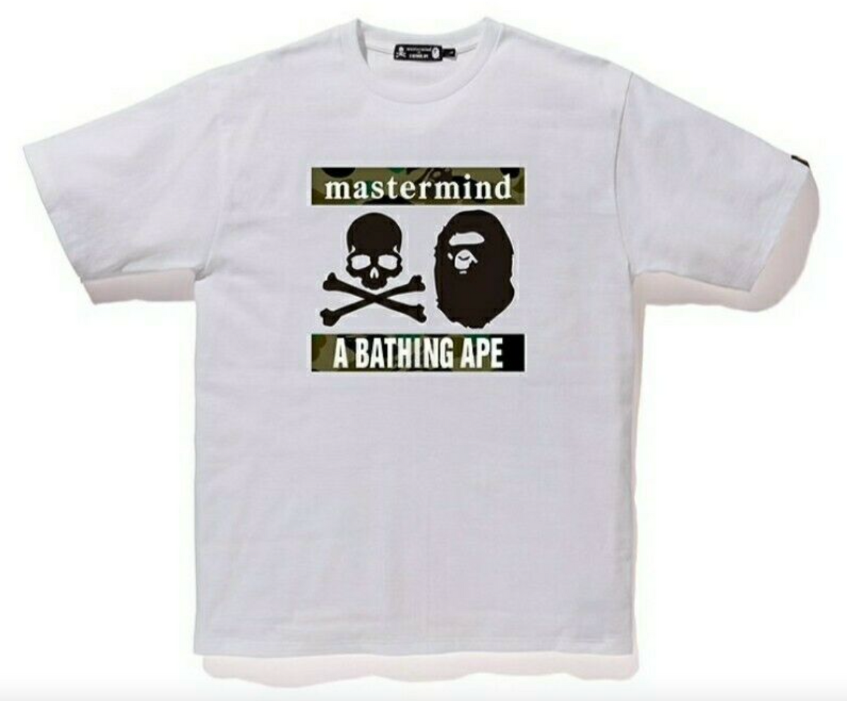 Bape × Mastermind Logo White T-Shirt | WHAT’S ON THE STAR?