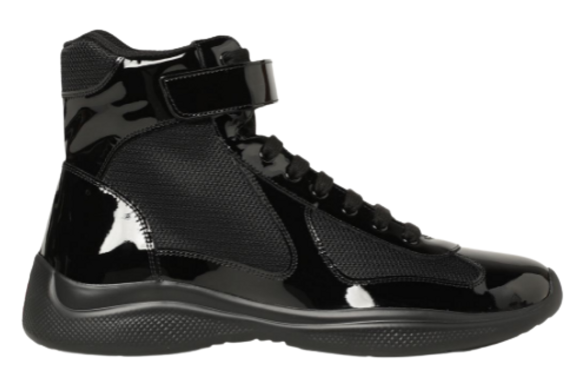 Prada Patent Leather Black Sneakers | WHAT’S ON THE STAR?