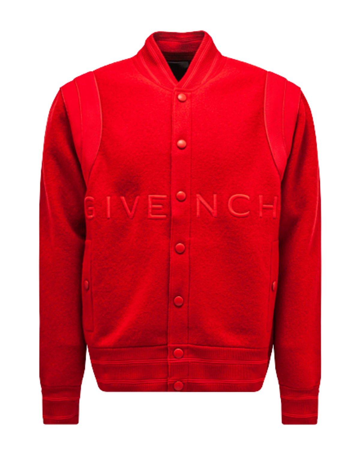 Givenchy Red Wool Logo Bomber Jacket | WHAT’S ON THE STAR?