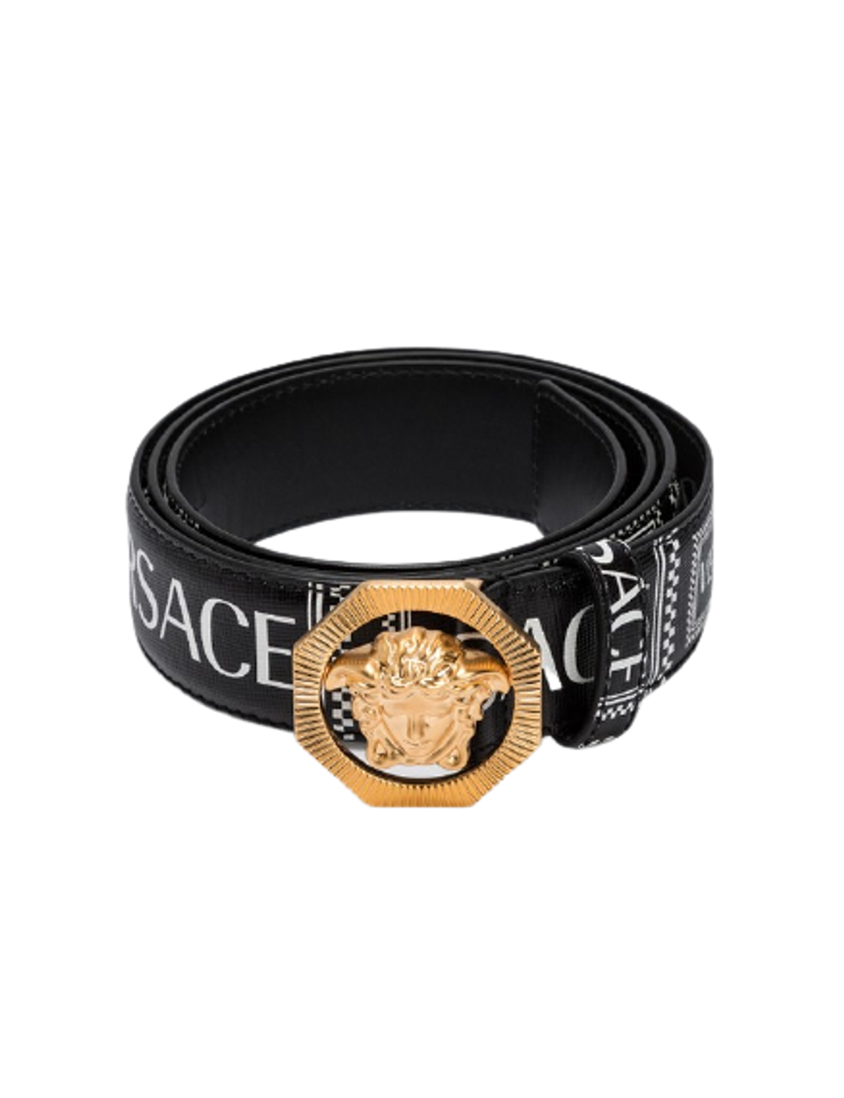 Versace Vintage Logo Leather Belt | WHAT’S ON THE STAR?