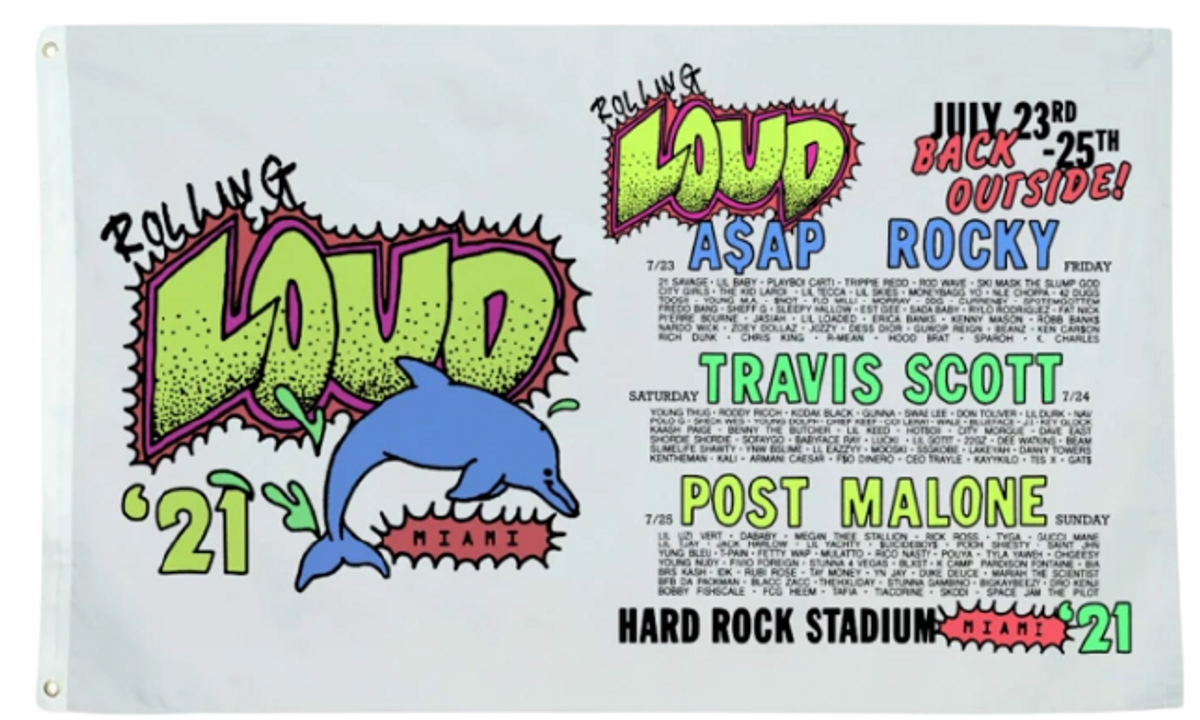 Rolling Loud Merch Festival Grey Flag | WHAT’S ON THE STAR?