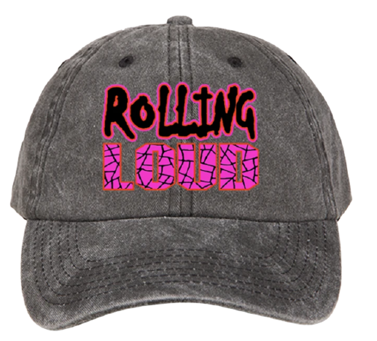 Rolling Loud Merch Cracked Dad Hat WHAT S ON THE STAR Rolling Loud Merch Cracked Dad Hat WHAT S ON THE STAR