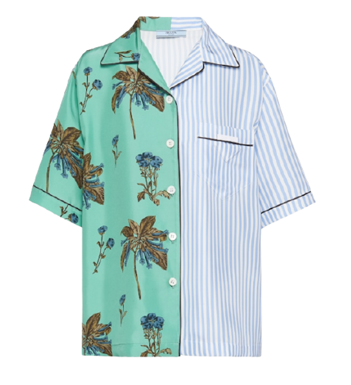 Prada Double Match Silk Shirt | WHAT’S ON THE STAR?