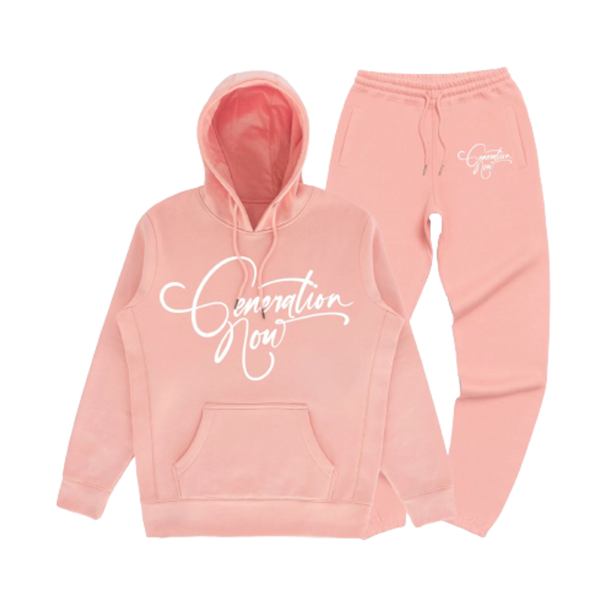 Generation Now GN Salmon White Sweatsuit | WHAT’S ON THE STAR?