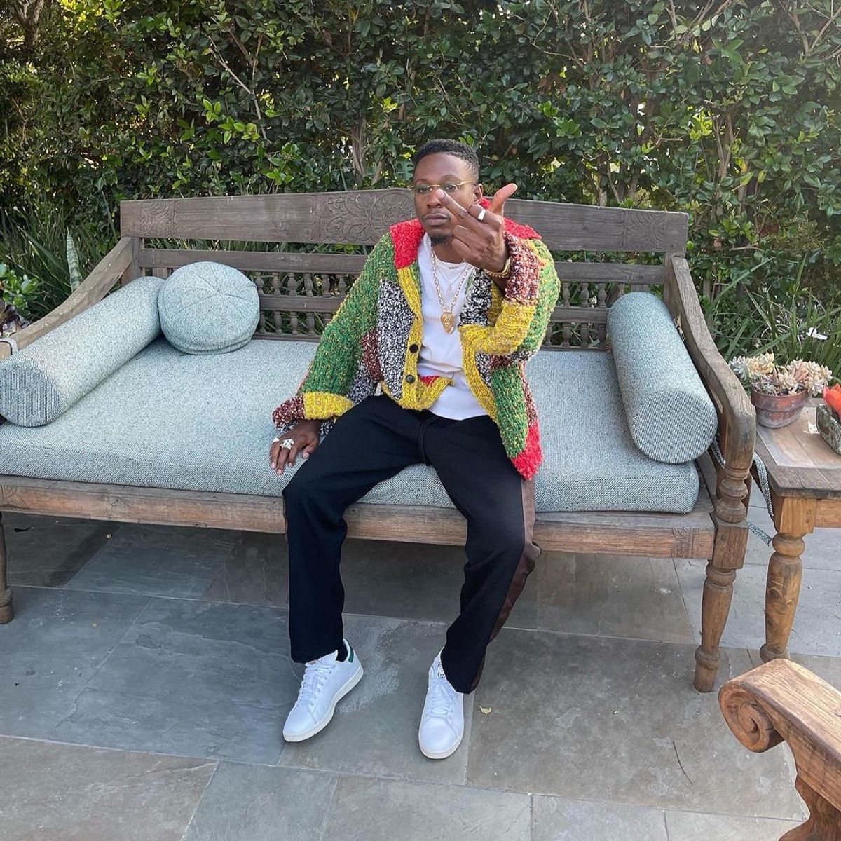 Joey Badass Outfit from August 8, 2021 | WHAT’S ON THE STAR?