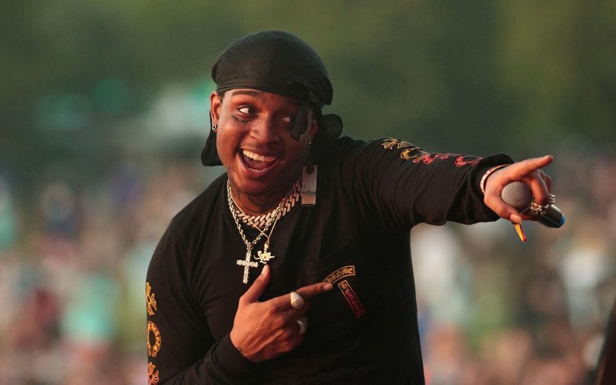 Ski Mask The Slump God Outfit from August 22, 2021 | WHAT’S ON THE STAR?