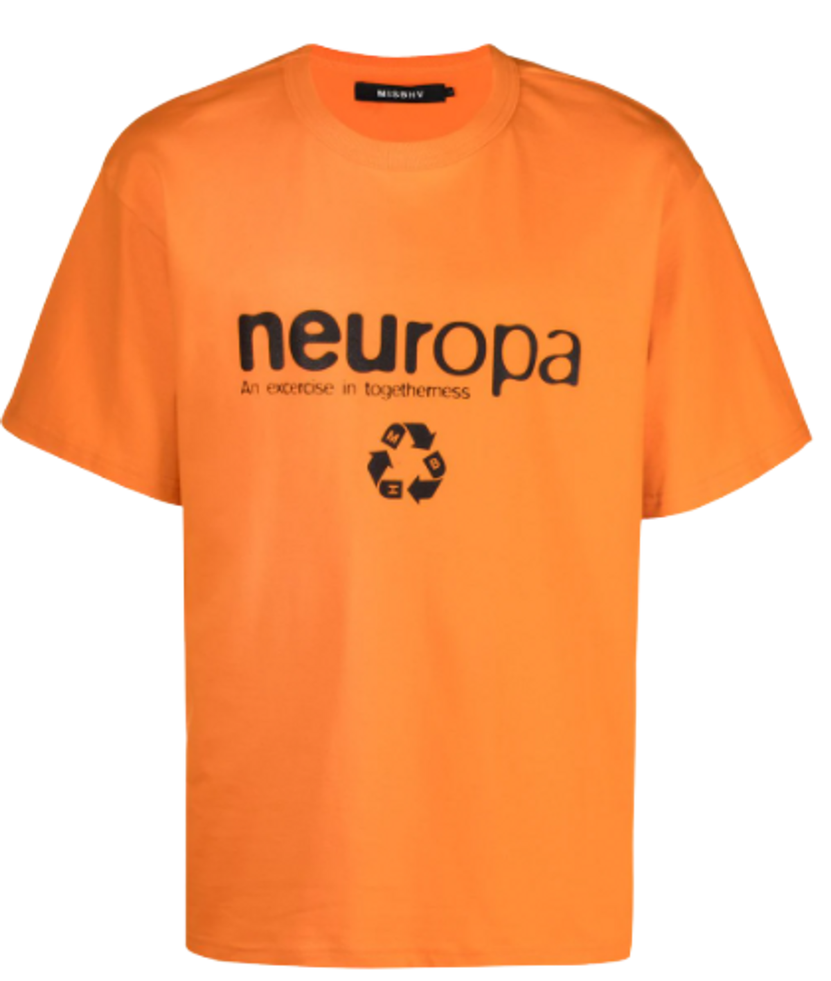 Misbhv Logo Print Cotton Orange T-Shirt | WHAT’S ON THE STAR?