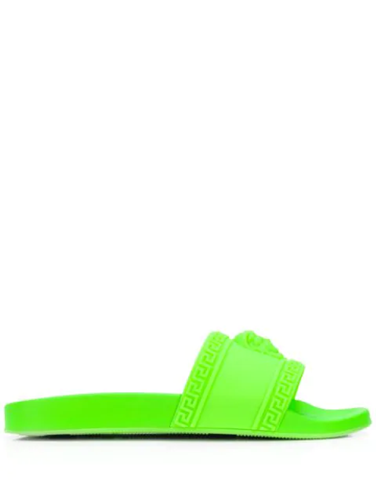 Versace Medusa Rubber Pool Slides Jungle In Df4 Fluo | WHAT’S ON THE STAR?