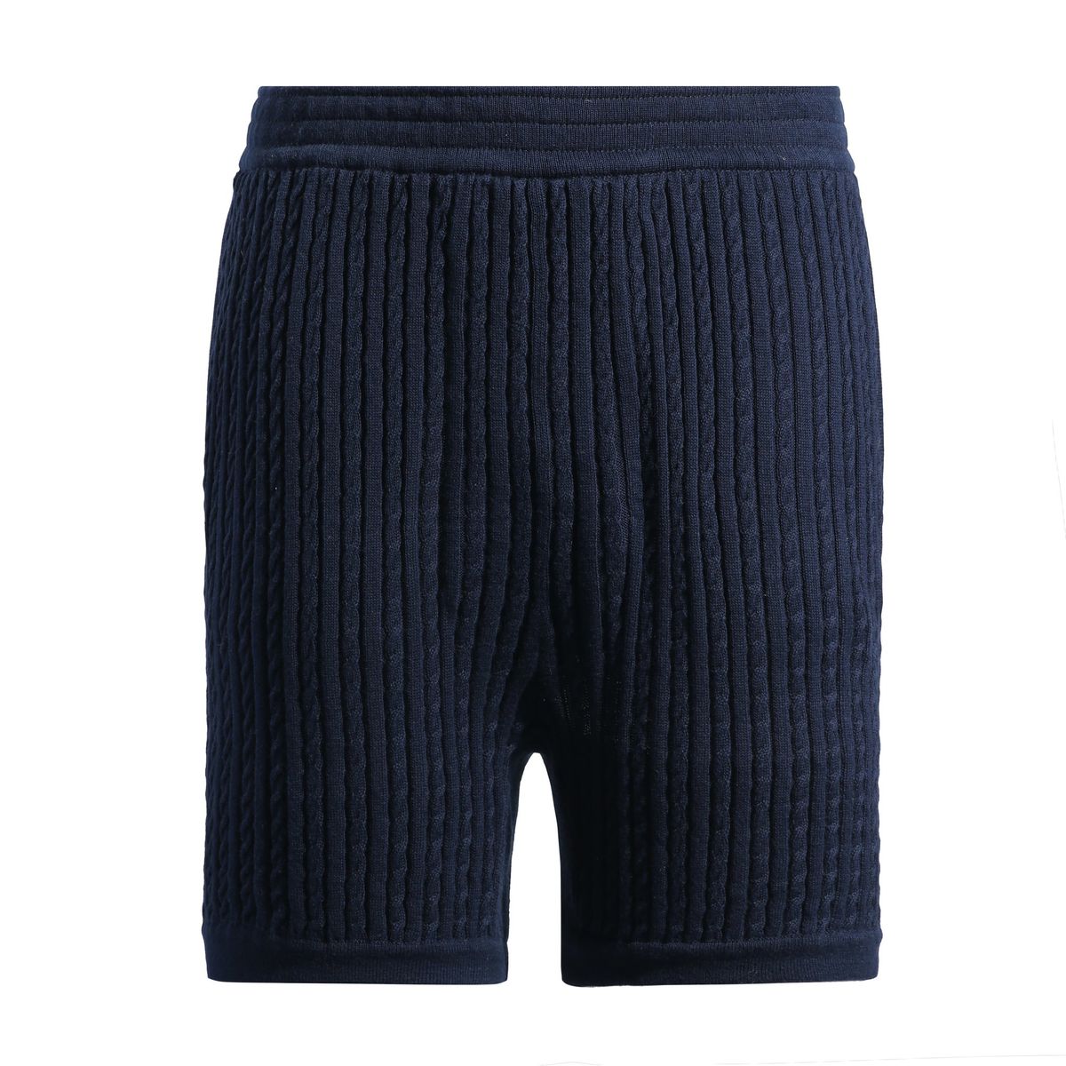 Reuben Oliver Pima Cable-Knit Navy Shorts | WHAT’S ON THE STAR?