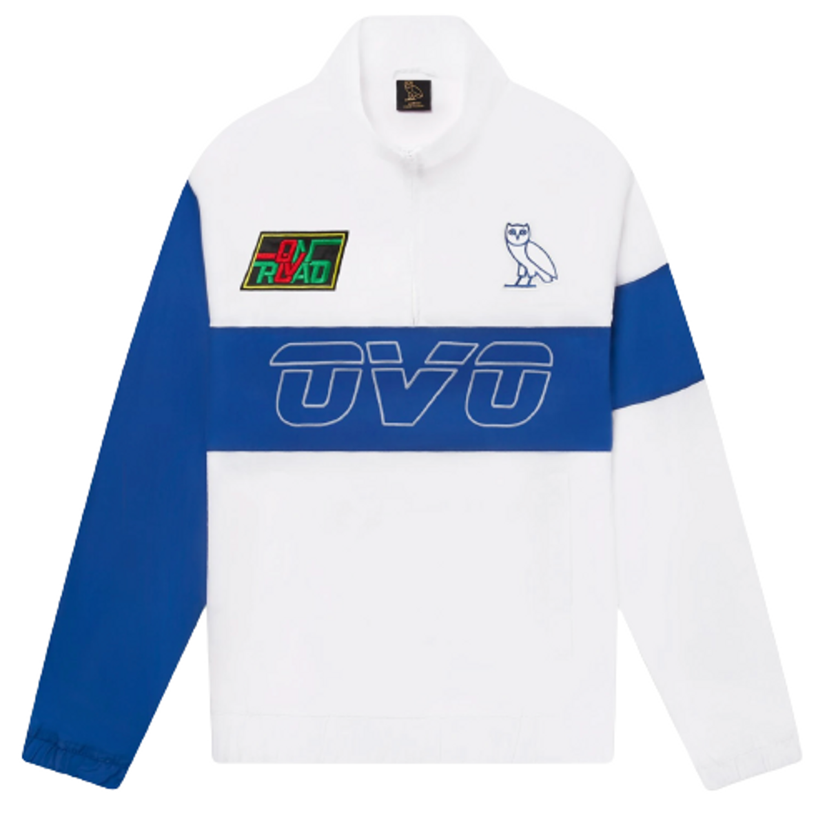 OVO Track Suit Half Zip White Blue Jacket | WHAT’S ON THE STAR?