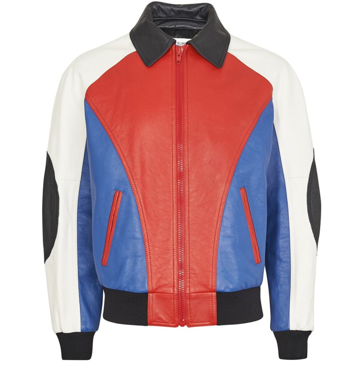 Celine Loose Americana Soft Lambskin Red / White Jacket | WHAT’S ON THE ...