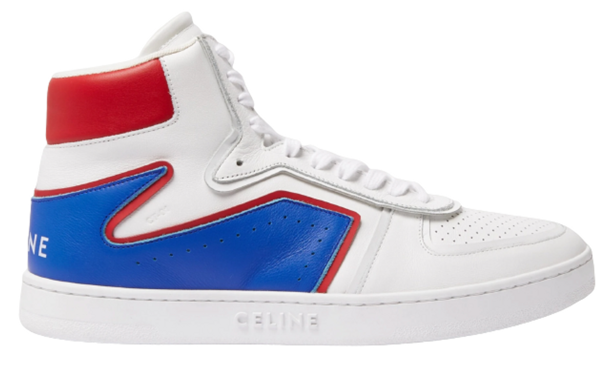 Celine Leather High-Top Red White Blue Sneakers | WHAT’S ON THE STAR?