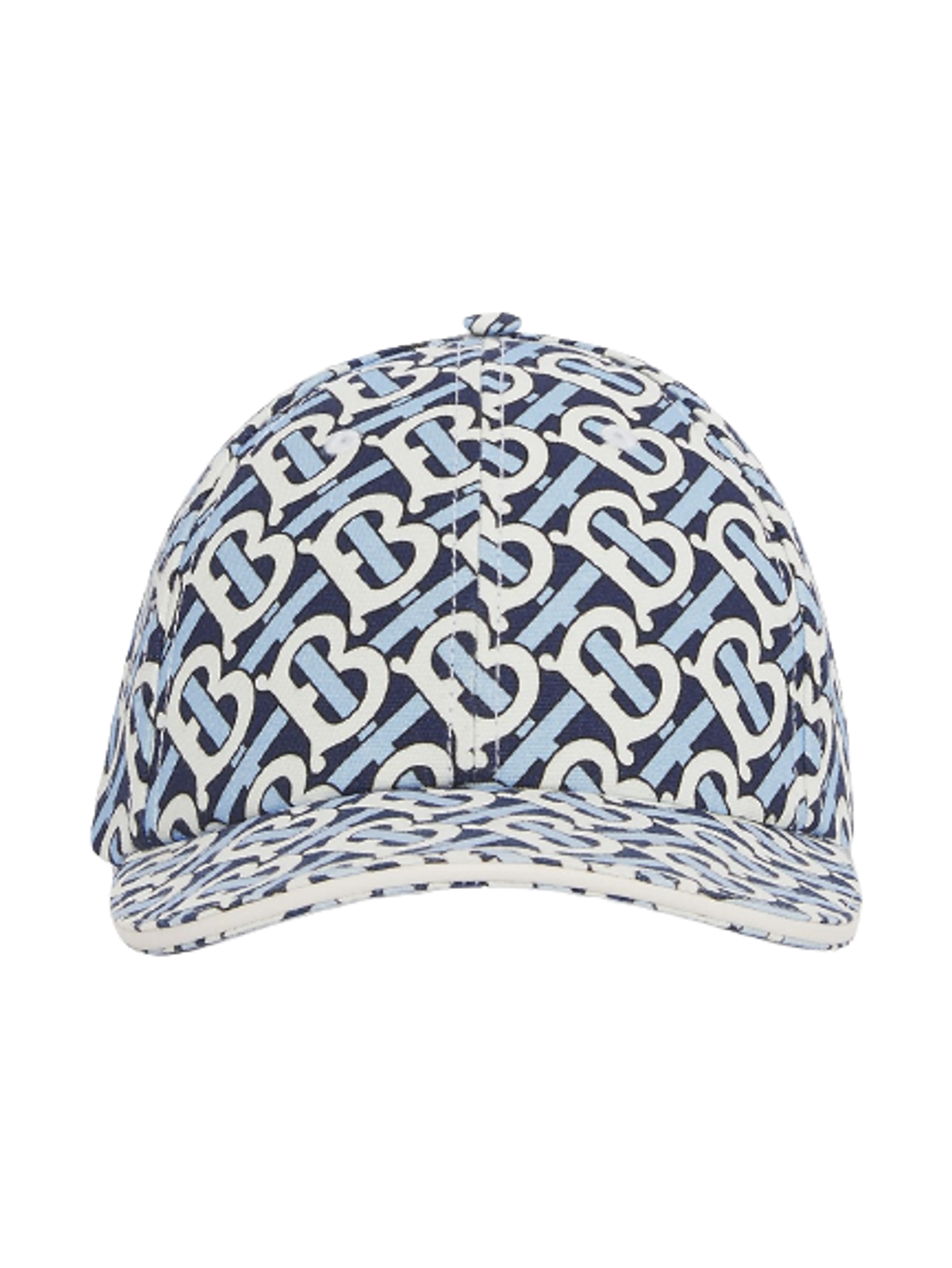 Burberry White Monogram Print Cotton Baseball Cap | WHAT’S ON THE STAR?