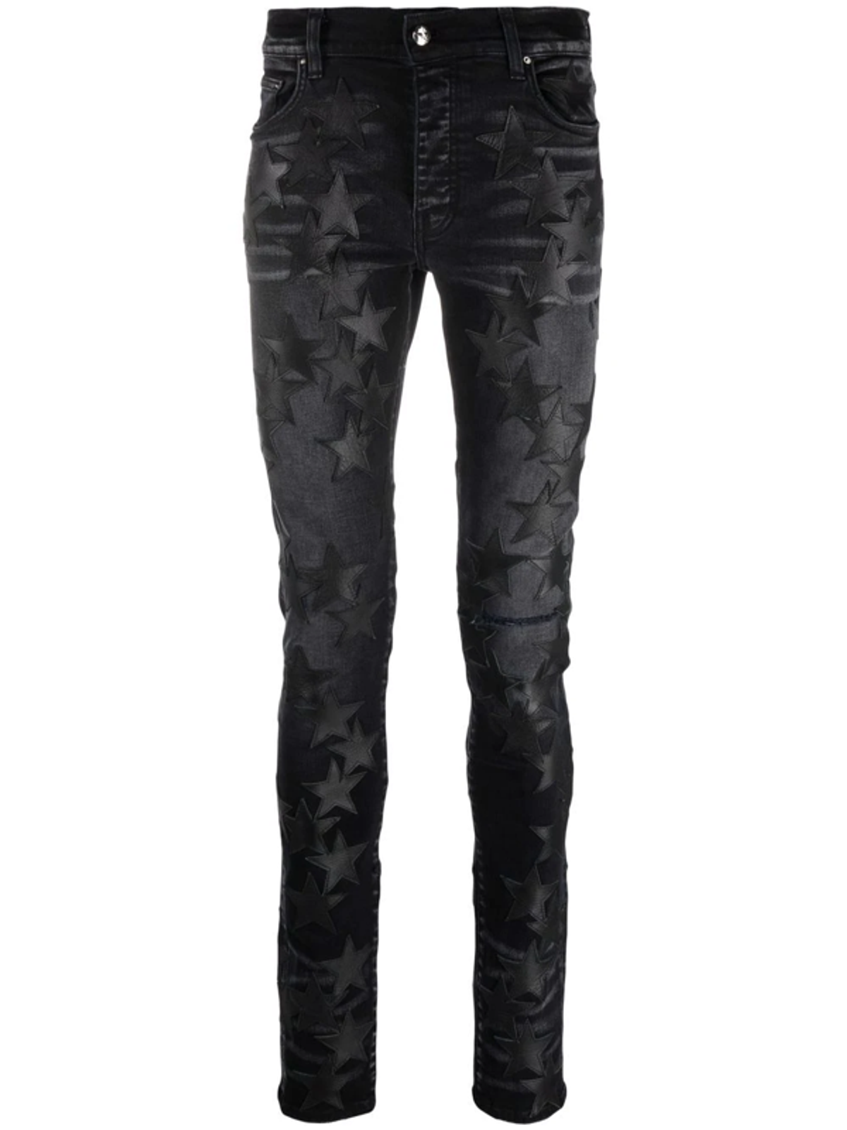Amiri Star Patch Skinny Black Jeans | WHAT’S ON THE STAR?