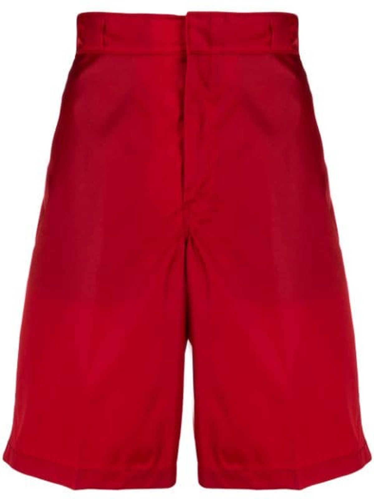 Prada Gabardine Nylon Shorts In F0hfm Red | WHAT’S ON THE STAR?