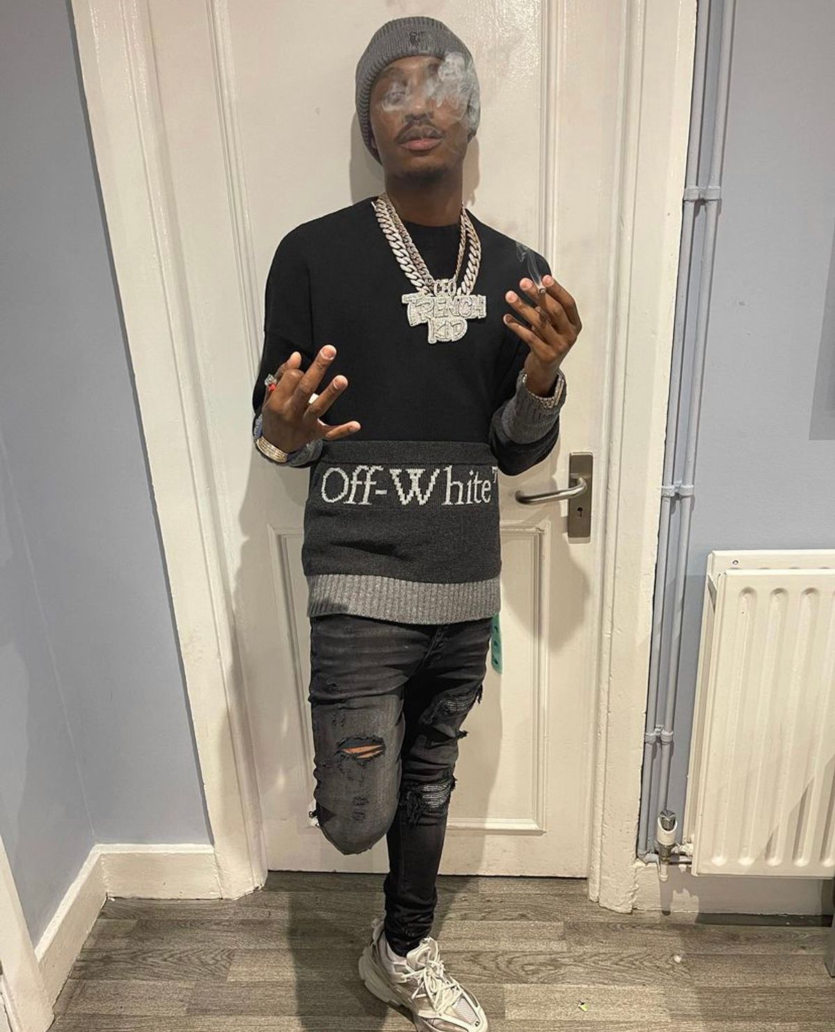 Lil Tjay Outfit from November 14, 2021 | WHAT’S ON THE STAR?