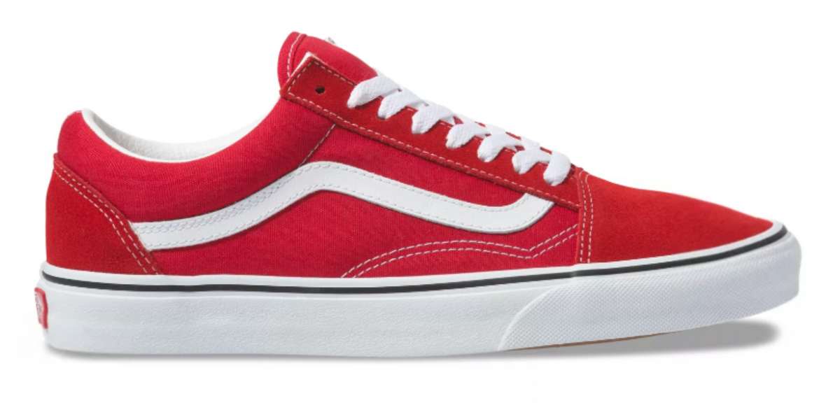 Vans Old Skool Racing Red/True White Low Sneakers | WHAT’S ON THE STAR?