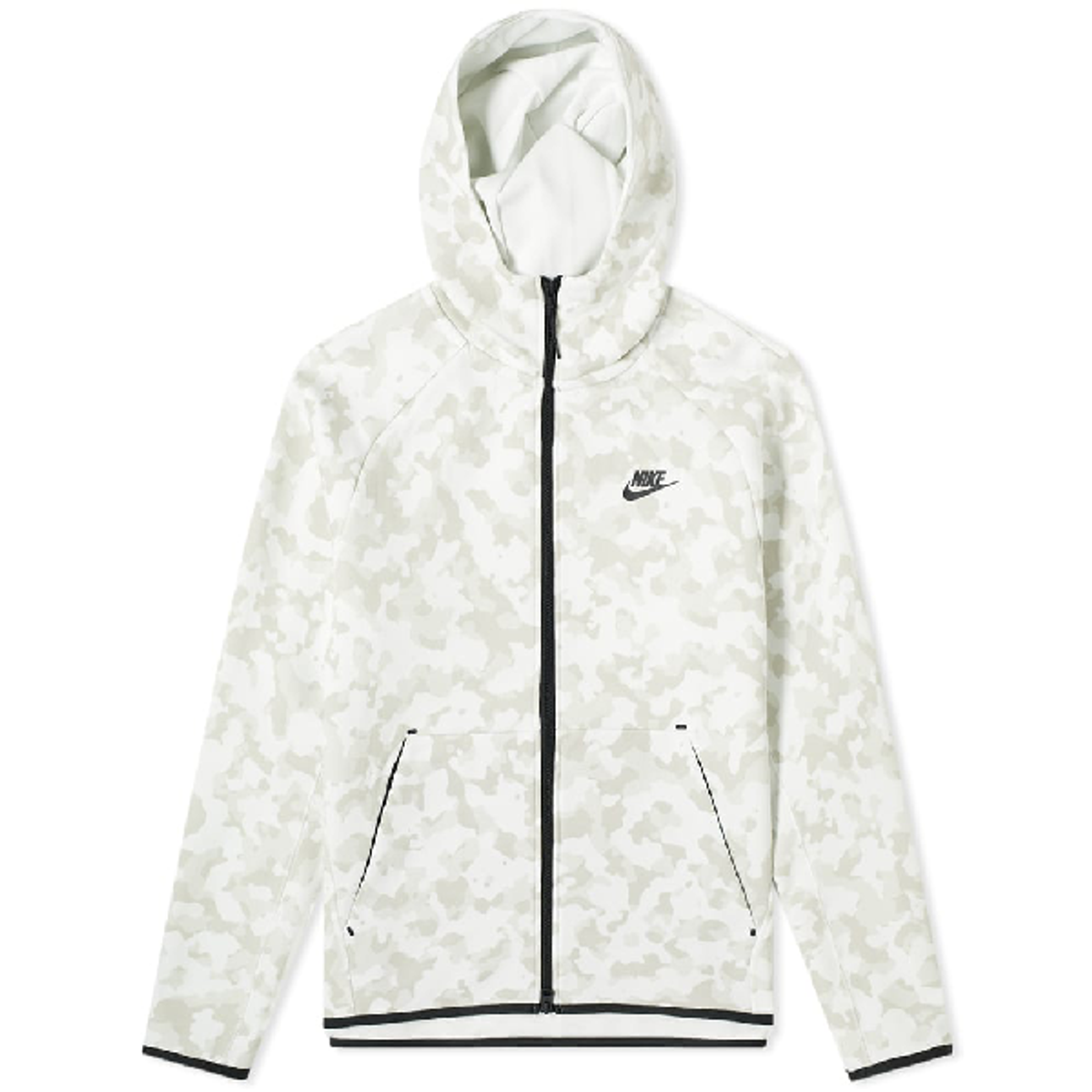 Nike Tech Camo Zip White Hoodie | WHAT’S ON THE STAR?
