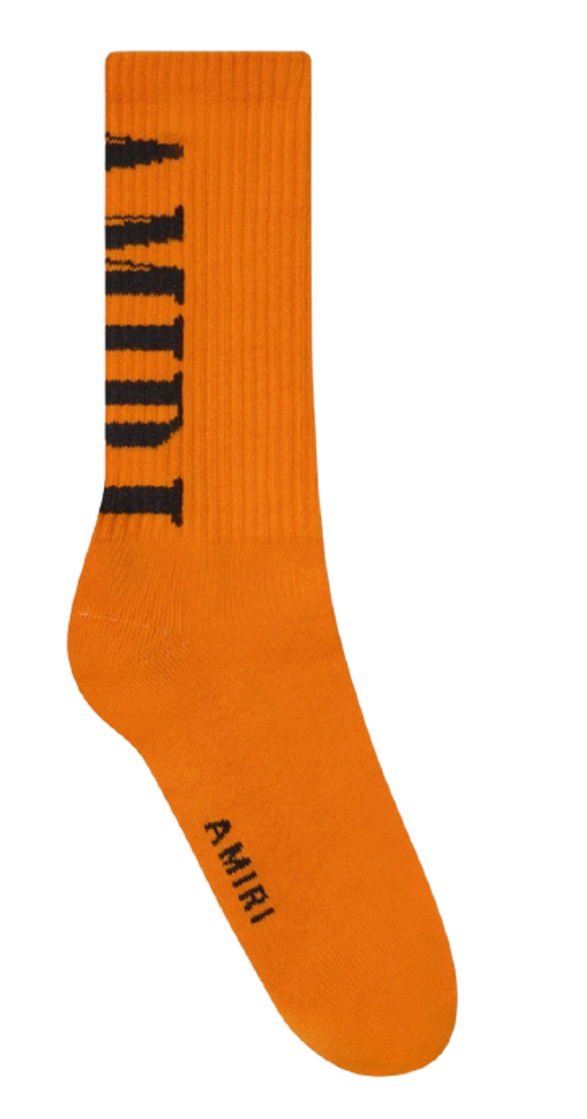 Amiri Vertical Orange Logo Socks | WHAT’S ON THE STAR?