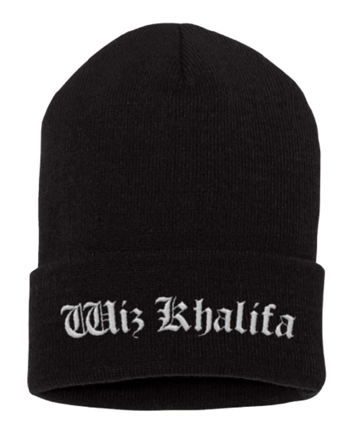 Wiz Khalifa Merch Gothic Logo Beanie | WHAT’S ON THE STAR?