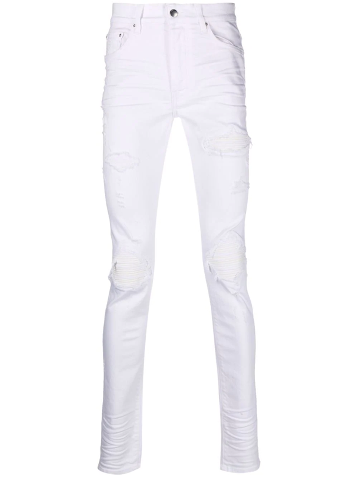 Amiri Ripped Detail White Denim Jeans | WHAT’S ON THE STAR?